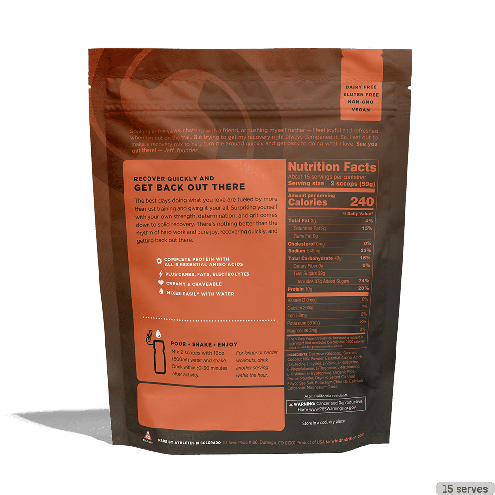 Tailwind Recovery Mix - Salted Caramel - Wild Things